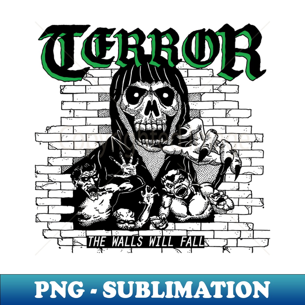 Terror The Walls Will Fall - PNG Sublimation Digital Downloa | Inspire ...