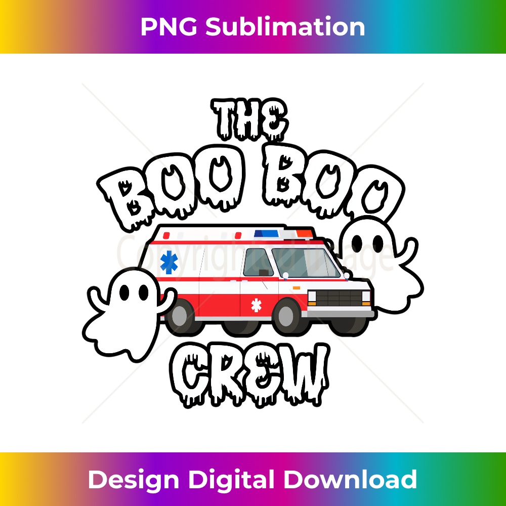 EMT Paramedic EMS Boo Boo Crew Ambulance Ghost Halloween Lon | Inspire ...