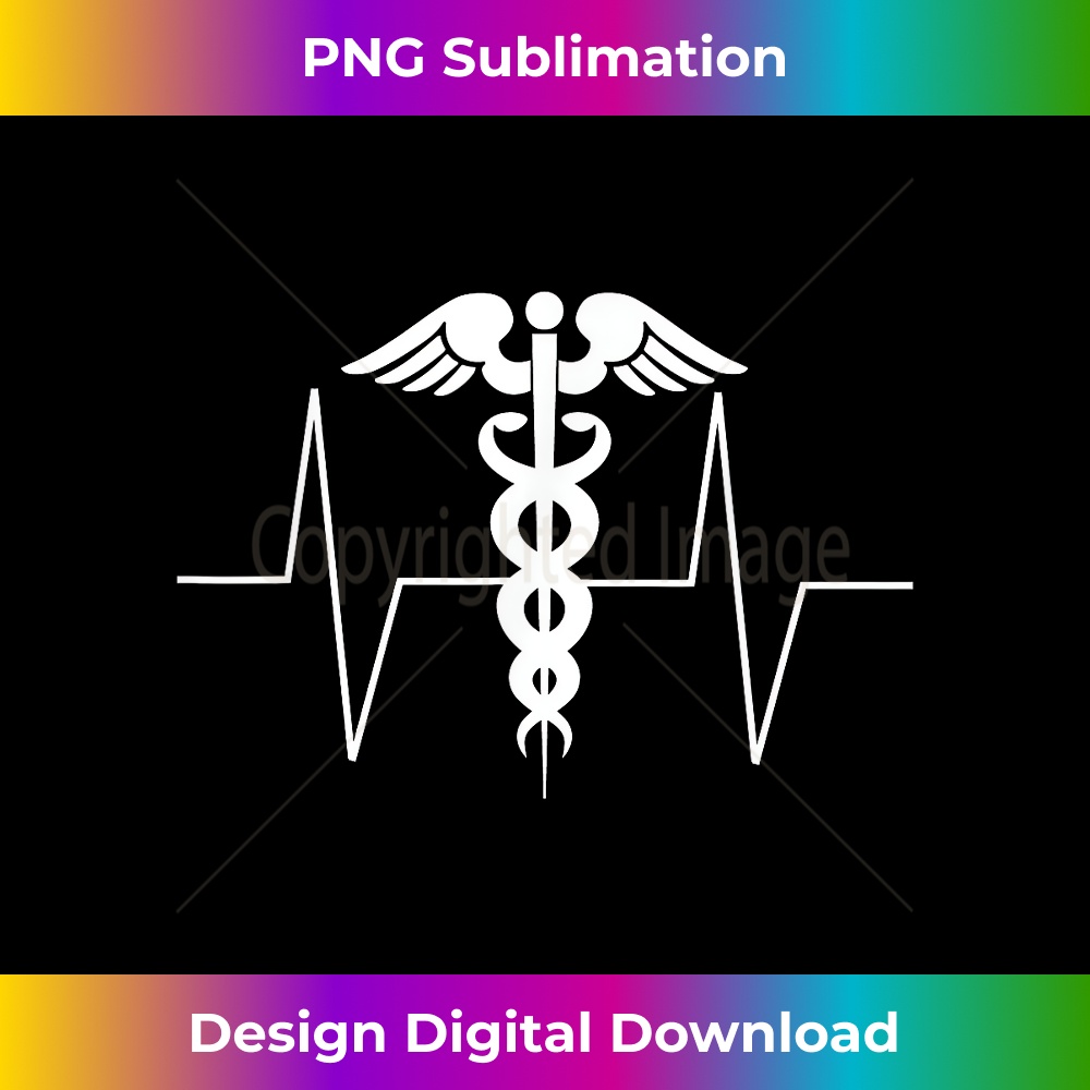 Caduceus Heartbeat EKG Funny Nurse Medical Doctor - Artisana - Inspire ...