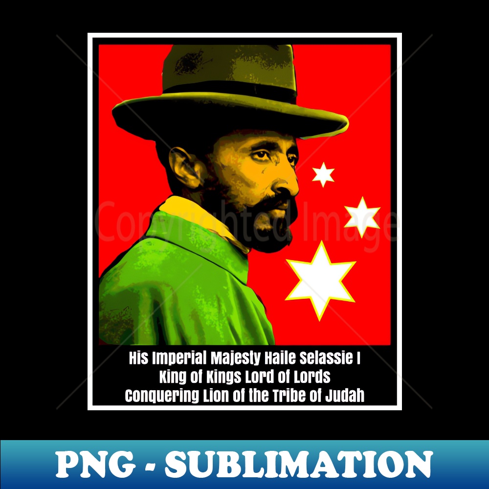 Haile Selassie King Lion - High-Quality PNG Sublimation Down | Inspire ...
