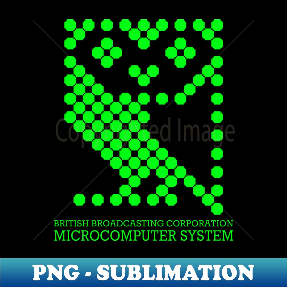 BBC Microcomputer 1980s Owl Logo in Green - Unique Sublimati | Inspire ...