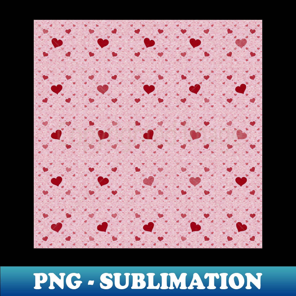 Tiny Red HEarts on Pink - High-Resolution PNG Sublimation Fi | Inspire ...
