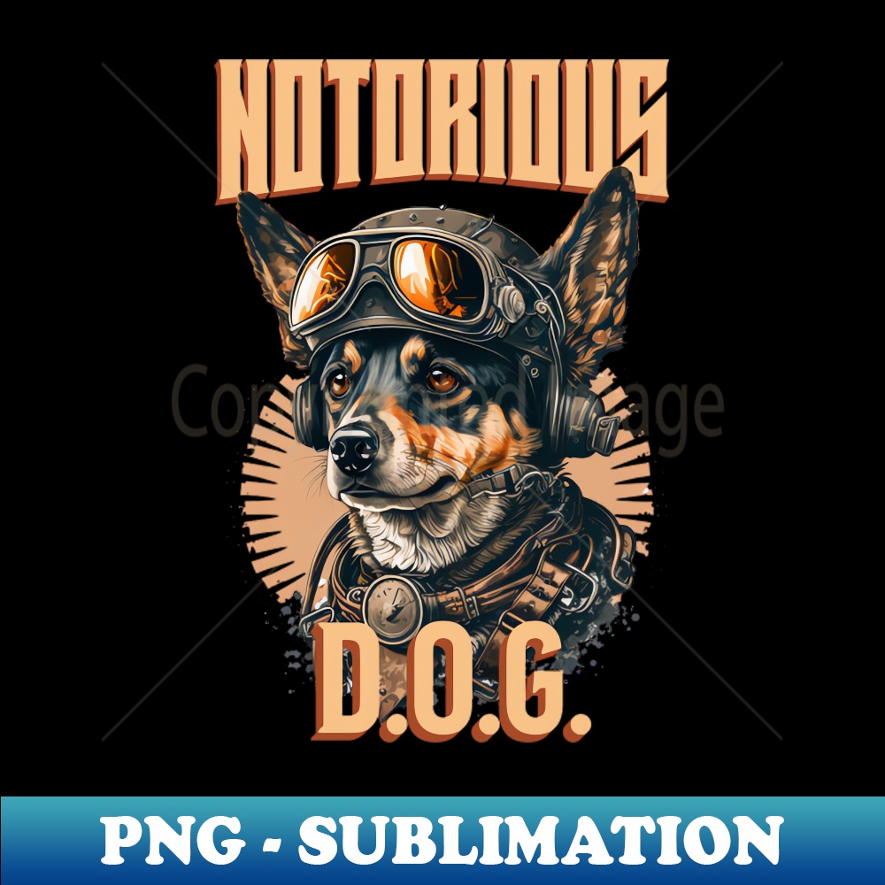 Notorious DOG - Capt Mutt Pilot - Vintage Sublimation PNG Do | Inspire ...