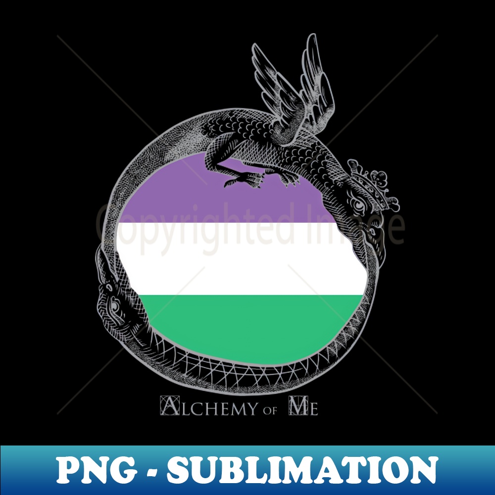 Alchemy of Me Genderqueer - Decorative Sublimation PNG File | Inspire ...