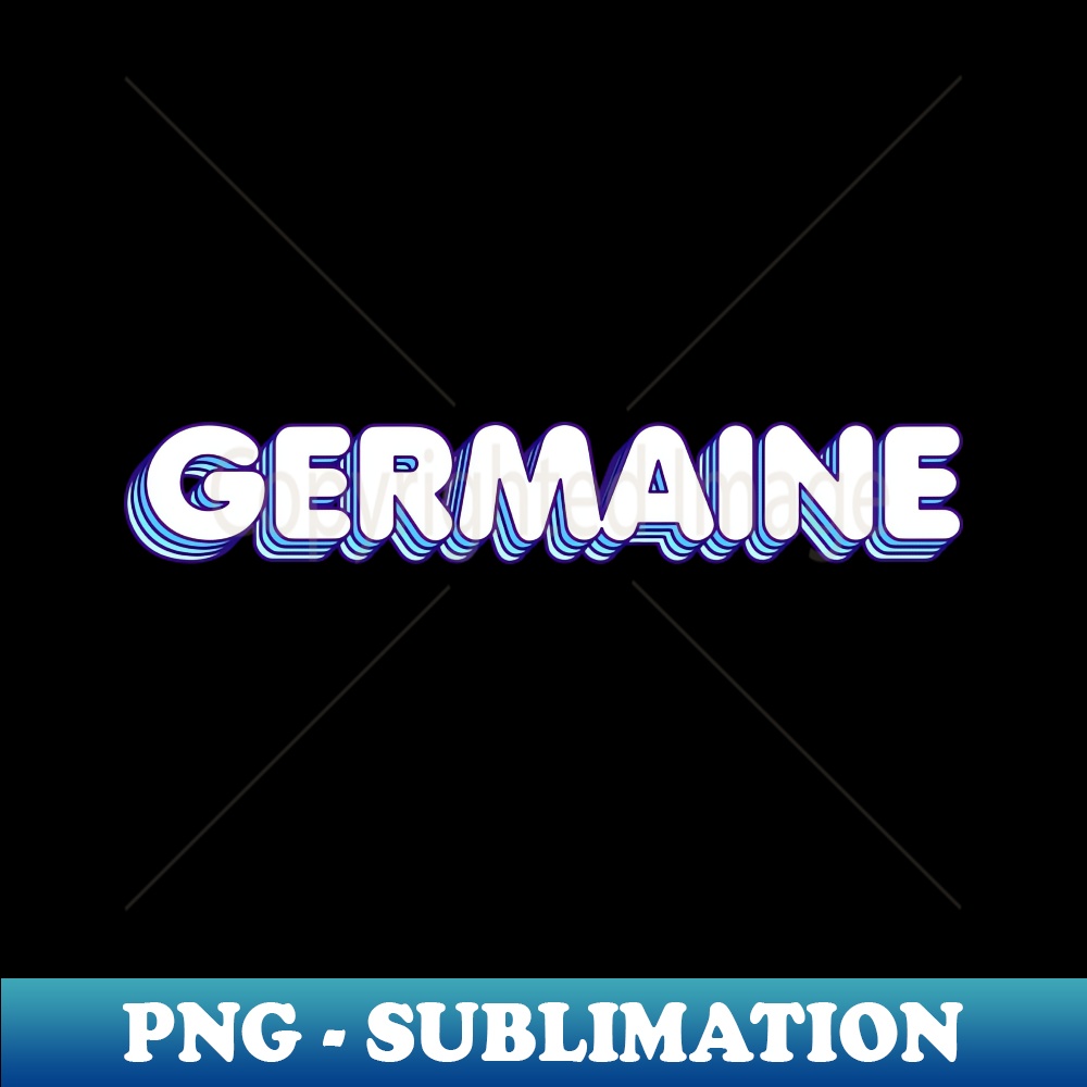 Blue Layers Germaine Name Label - PNG Transparent Sublimatio | Inspire ...