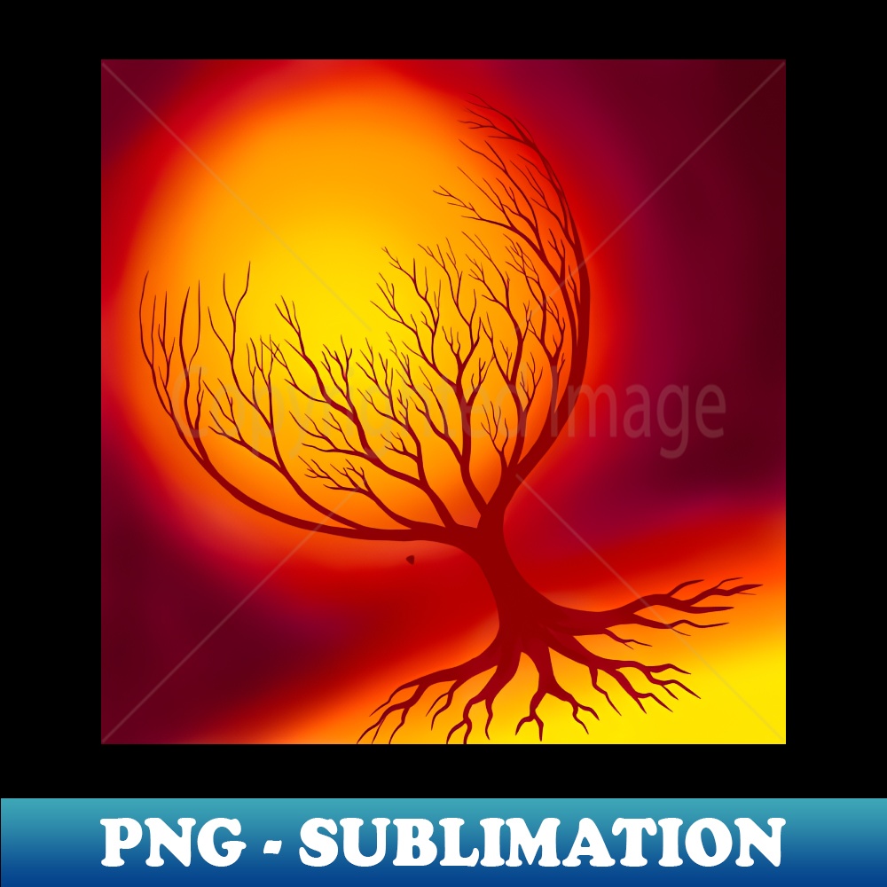 Tree under the sun - Artistic Sublimation Digital File - Def | Inspire ...