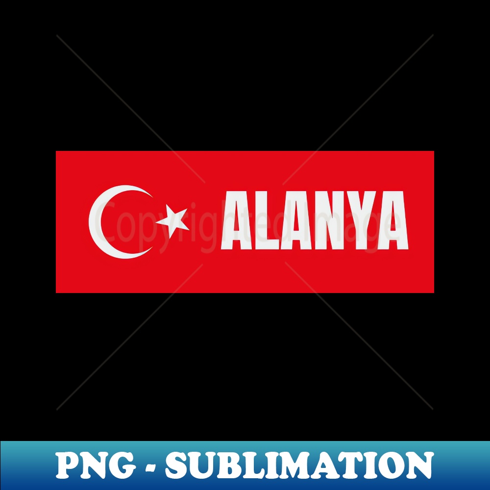 Alanya City in Turkish Flag - High-Resolution PNG Sublimatio - Inspire ...