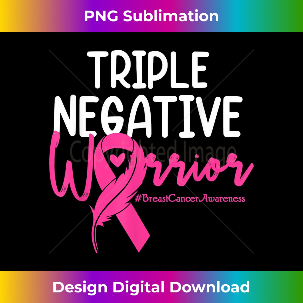 Triple Negative Warrior Pink Ribbon Breast Cancer Awareness | Inspire ...
