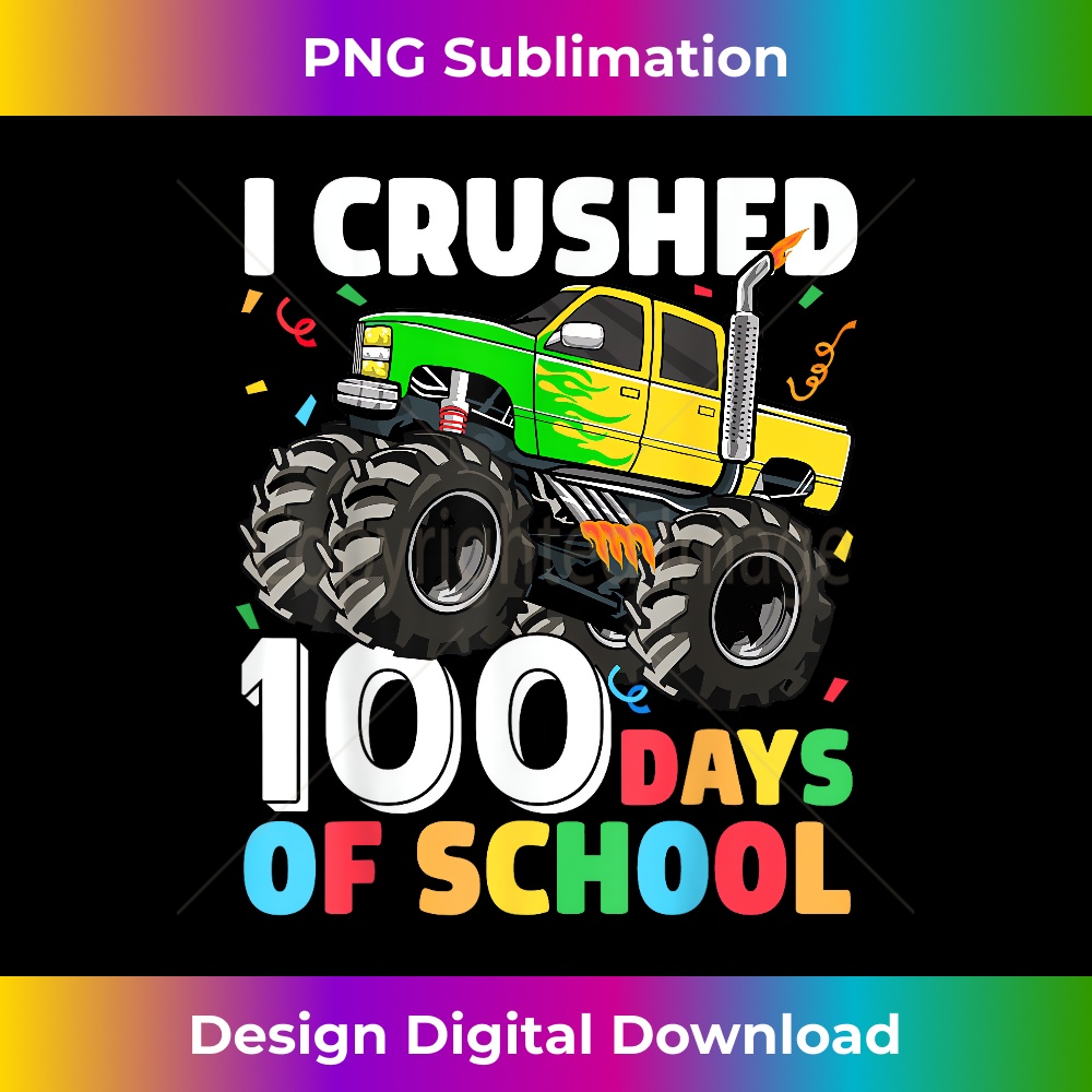 100 Days of School Monster Truck 100th Day of School Boys - | Inspire ...