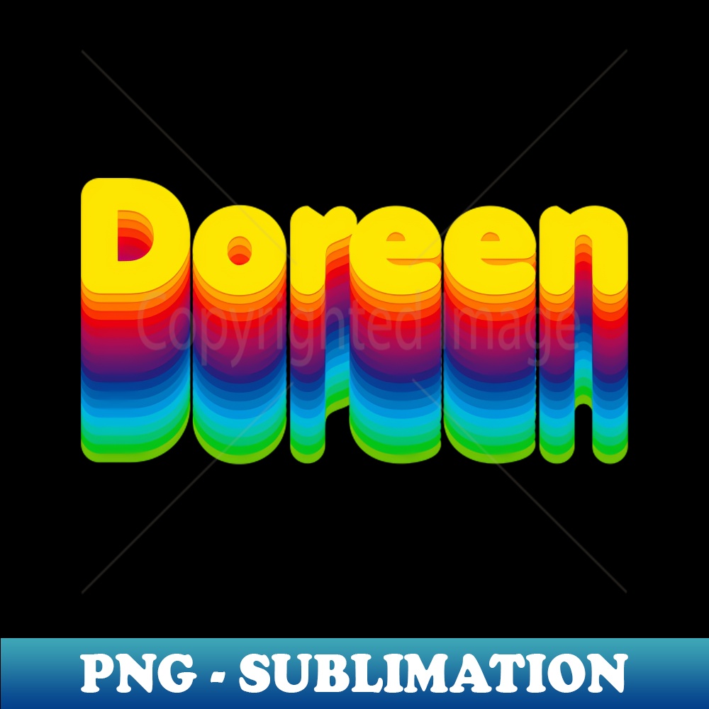 Rainbow Layers Doreen Name Label - Special Edition Sublimati | Inspire ...