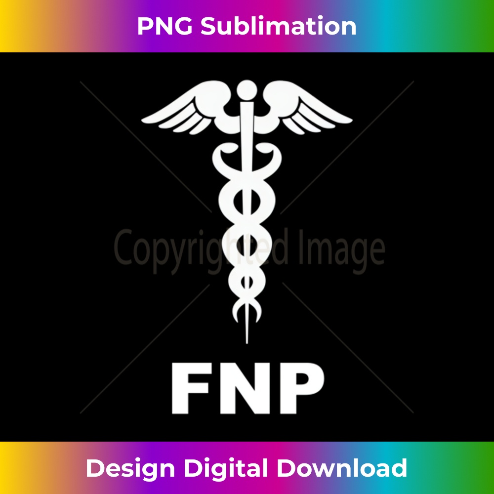 Family Nurse Practitioner Nurse Symbol Medical Caduceus Long | Inspire ...