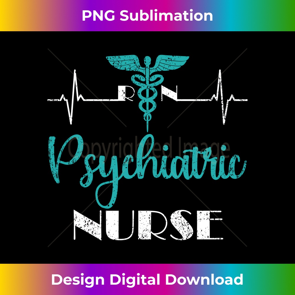 Psychiatric Nurse Heartbeat EKG RN Mental Health Psych Nurse | Inspire ...