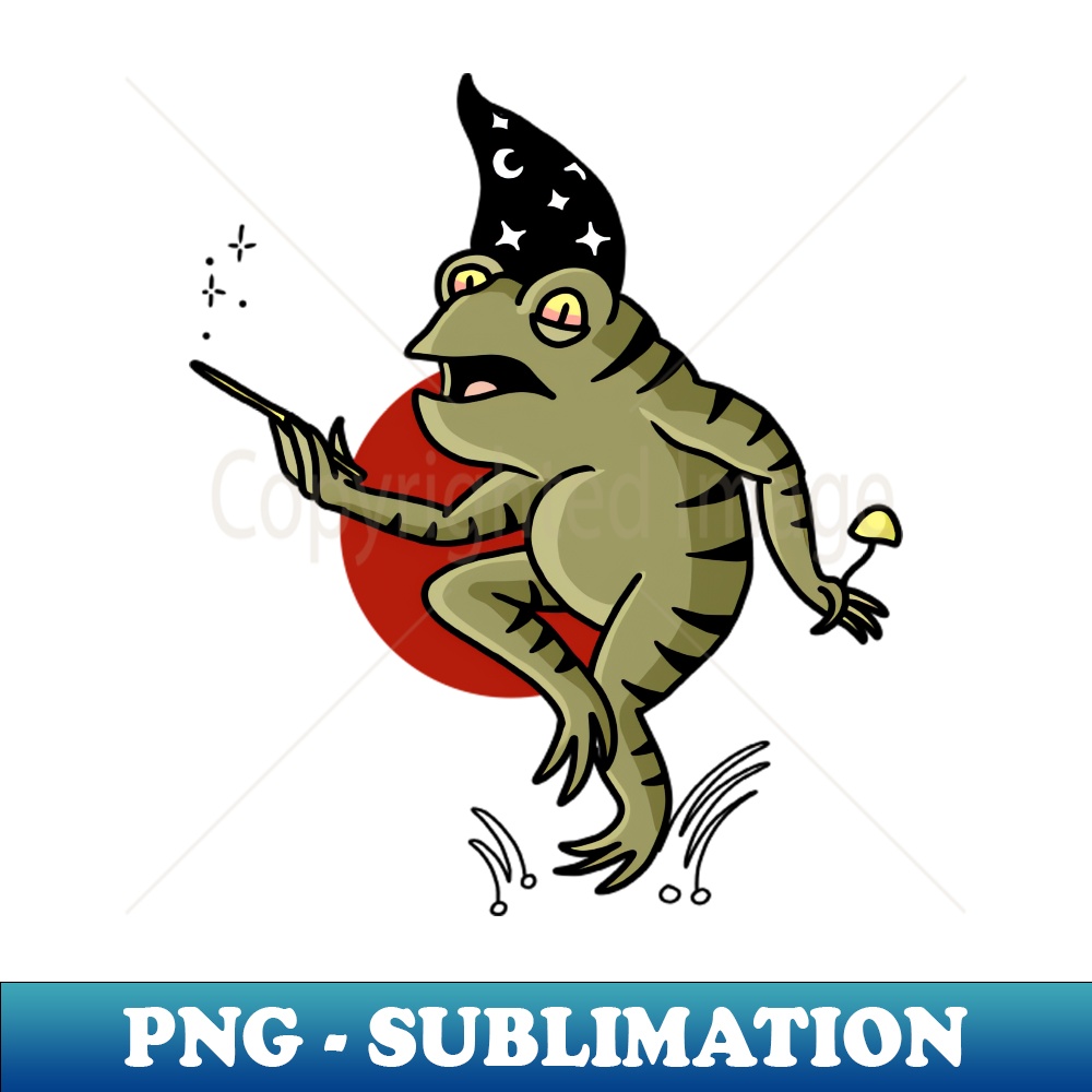 Wizard frog - Instant PNG Sublimation Download - Create with | Inspire ...