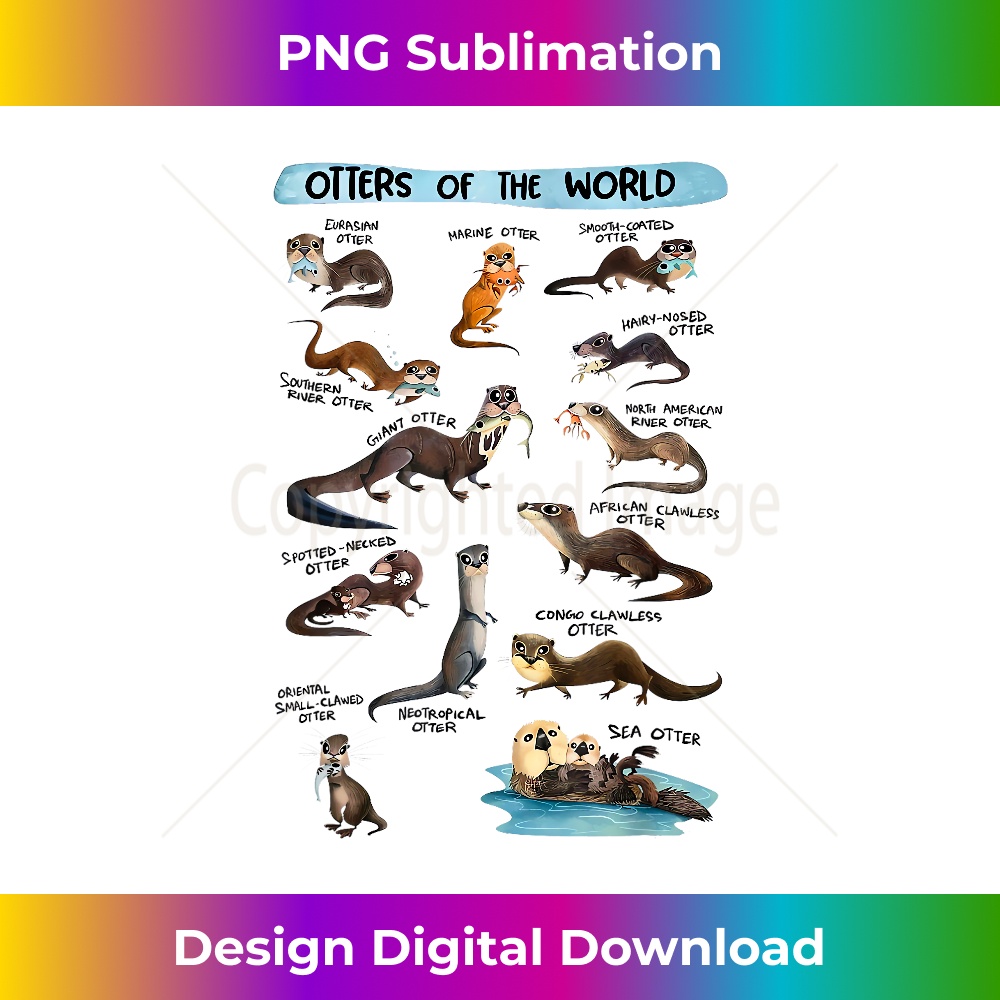 Otters Of The World Sea Otter Giant Otter Lovers Educational | Inspire ...