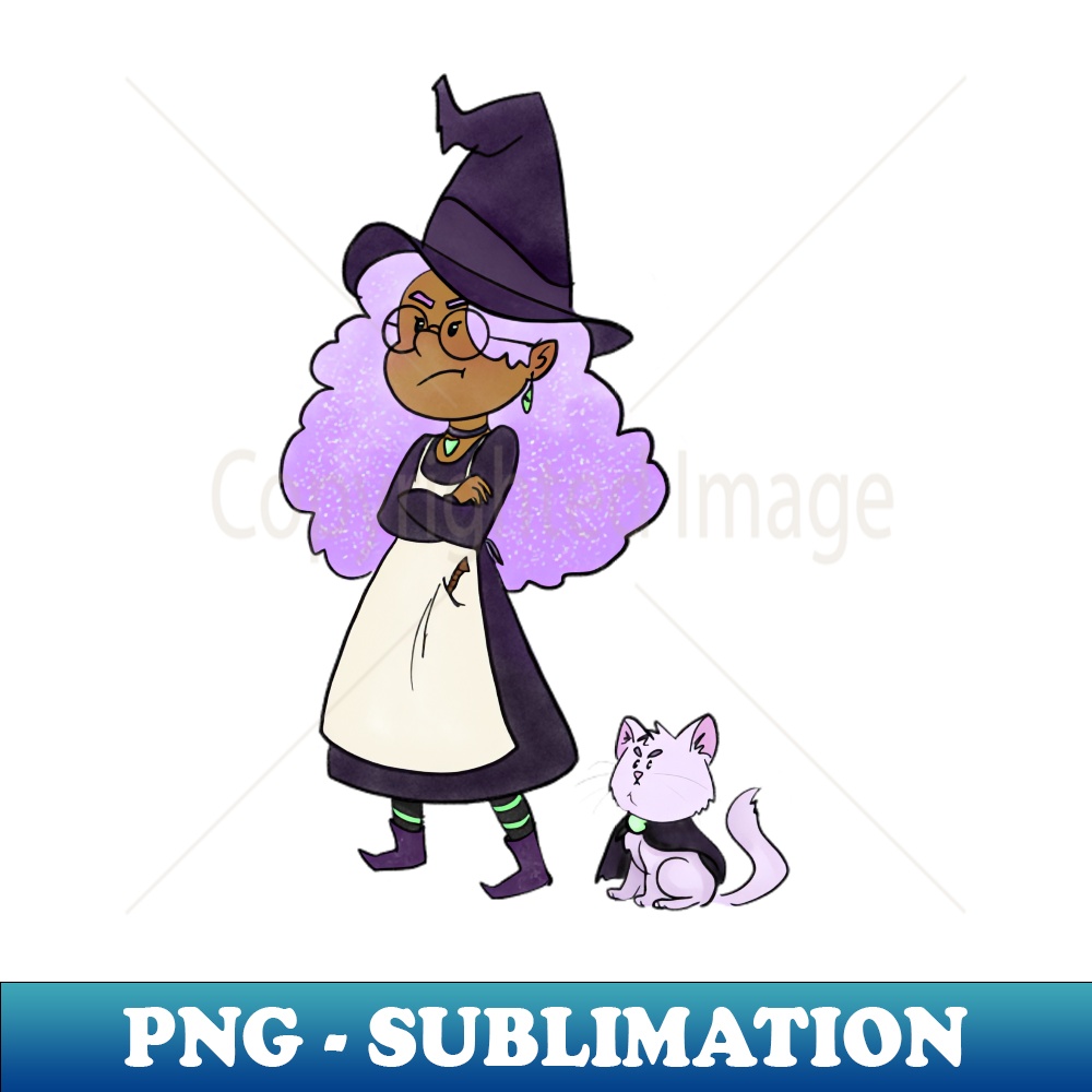 A grumpy witch and her cat - Sublimation-Ready PNG File - Ad | Inspire ...