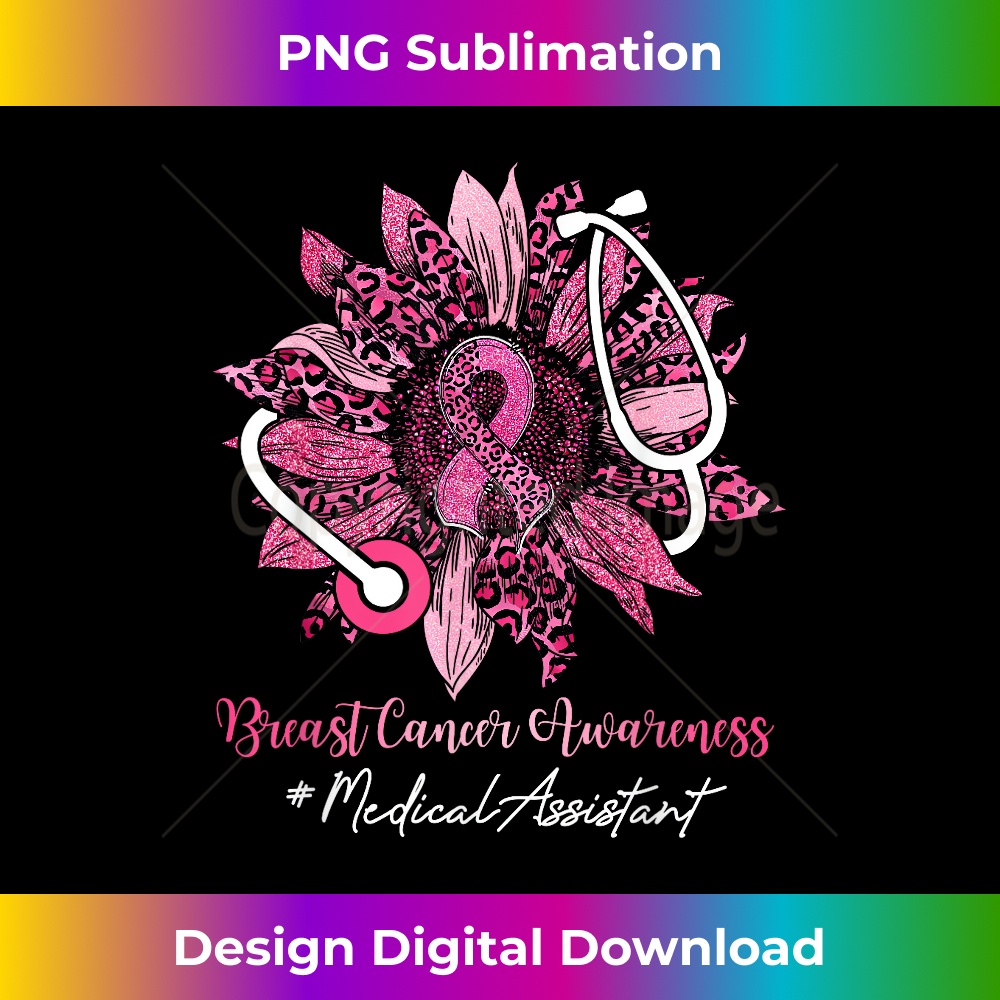 Sunflower Medical Assistant Ribbon Breast Cancer Awareness - | Inspire ...