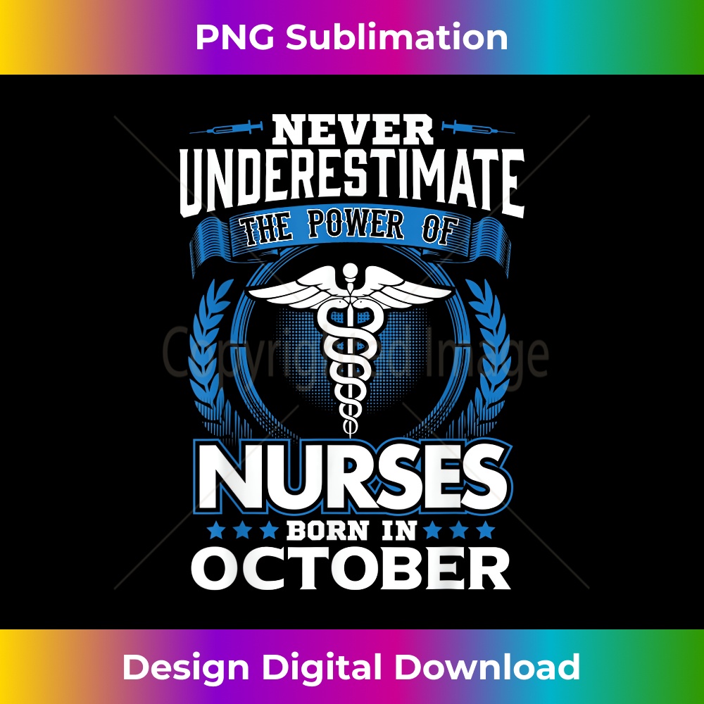 Nurse Born In October Birthday Gift RN LPN Nursing - Urban S | Inspire ...