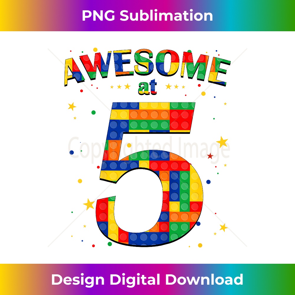 Kids Building Blocks Bricks Awesome at 5 Years Old Birthday | Inspire ...