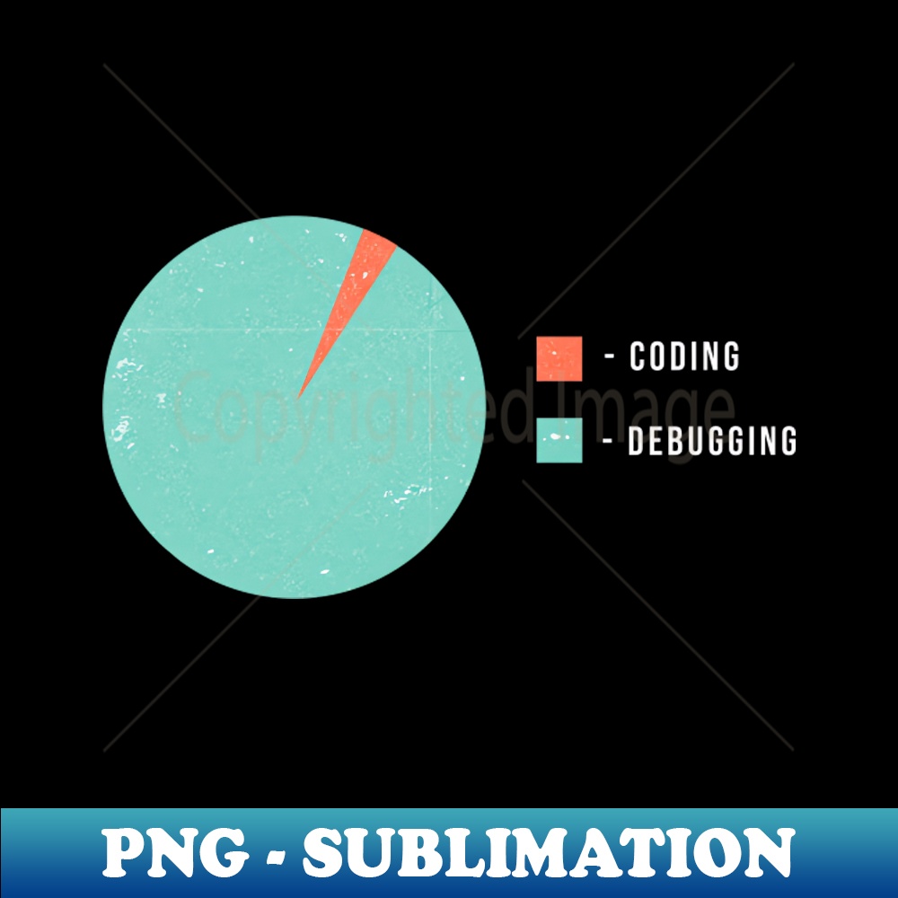 Coding Pie Chart - Unique Sublimation PNG Download - Unleash | Inspire Uplift