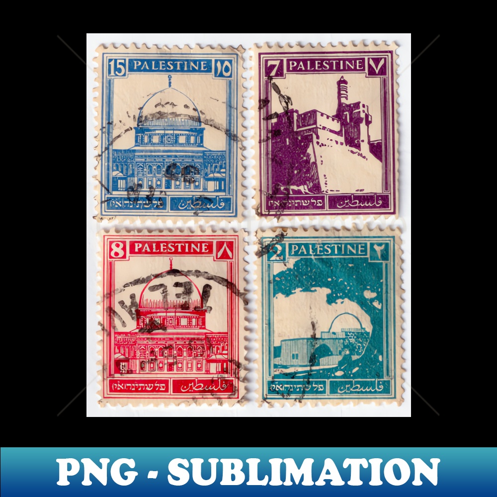 Four Palestine Stamps 1935 hi res - Special Edition Sublimat | Inspire ...