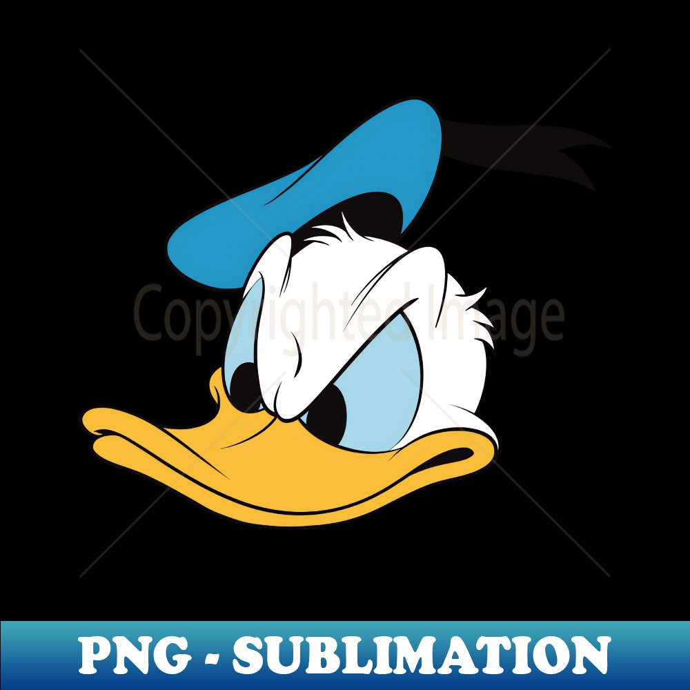 Classic Angry Donald Duck - High-Resolution PNG Sublimation | Inspire ...