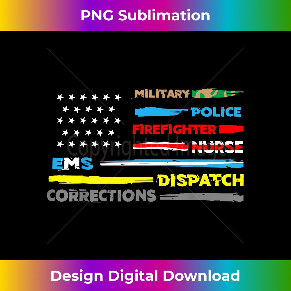 First Responders Hero Flag - Nurse EMS Police Fire Military | Inspire ...