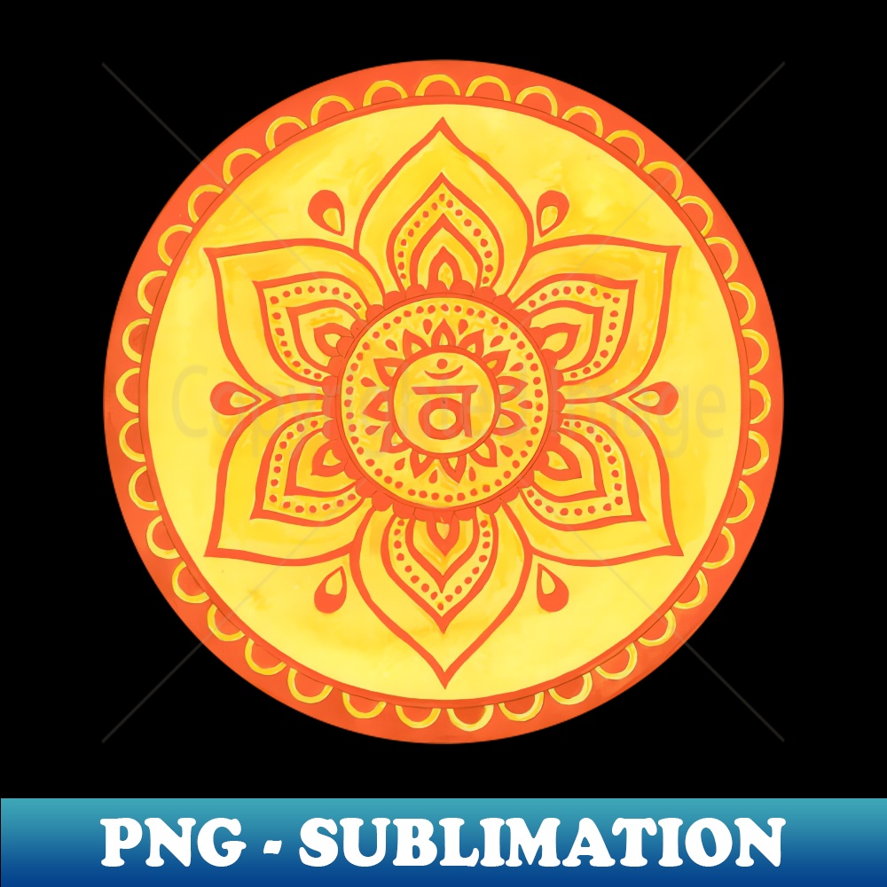 Mandala sacral chakra - PNG Transparent Sublimation Design - | Inspire ...