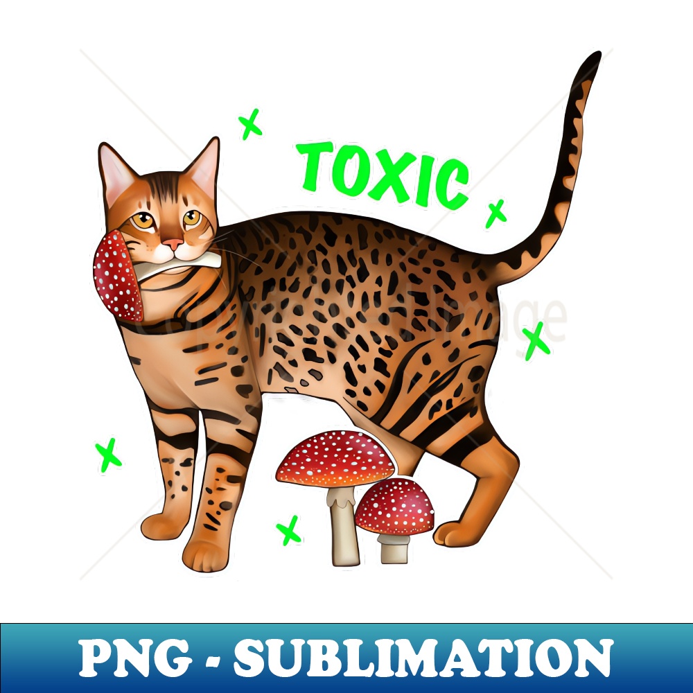 Toxic bengal cat with mushrooms - Special Edition Sublimatio - Inspire ...