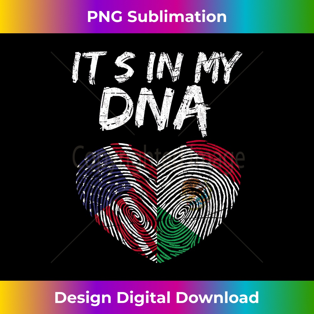 DNA USA Flag American Mexican Flag Mexico - Bohemian Sublima | Inspire Uplift
