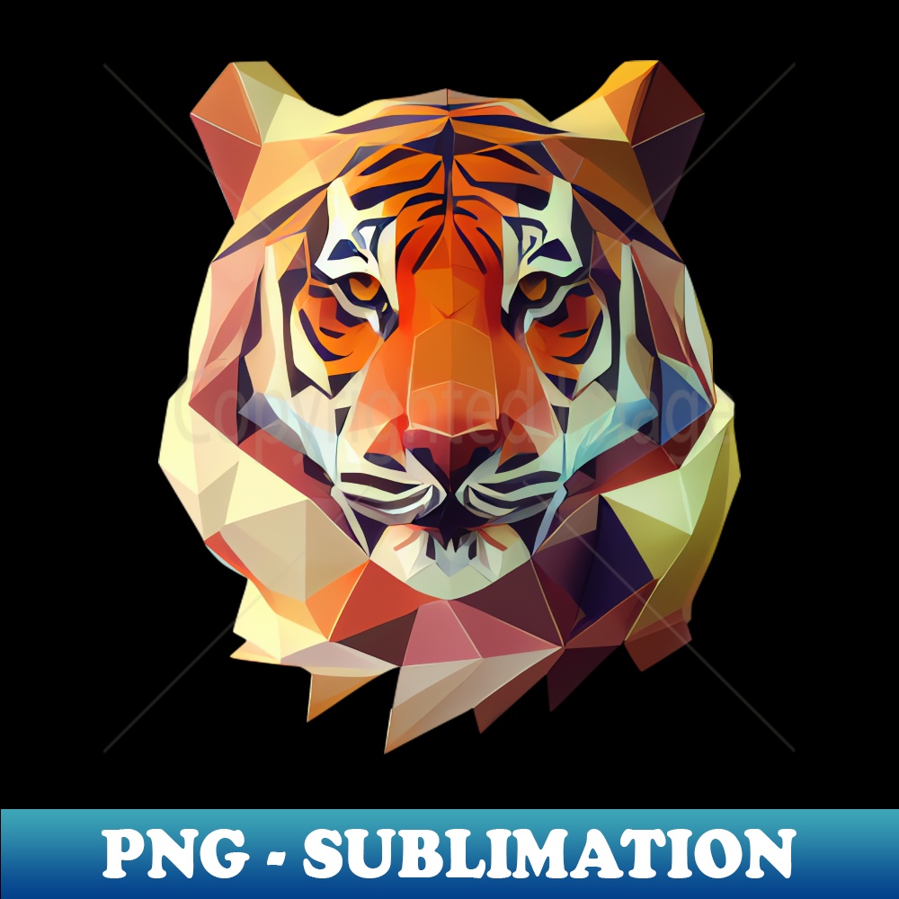 Polygonal tiger - Elegant Sublimation PNG Download - Capture | Inspire ...