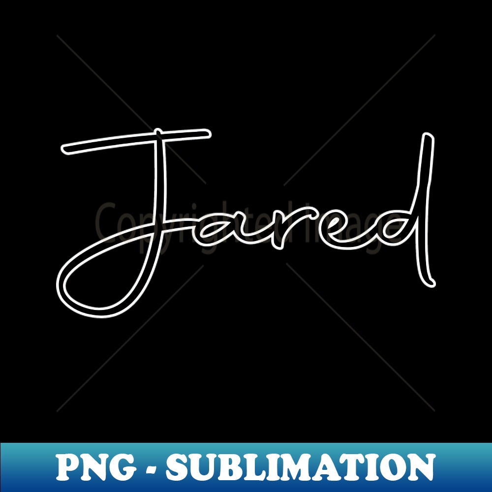 Autography Jared Name Label - PNG Transparent Sublimation Fi - Inspire ...
