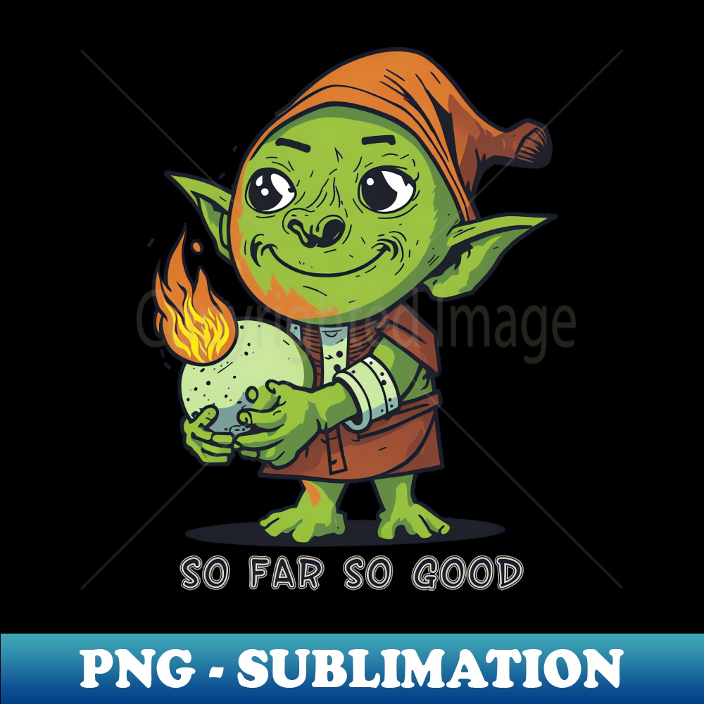 Funny Goblin With Cannonball - Decorative Sublimation PNG Fi | Inspire ...