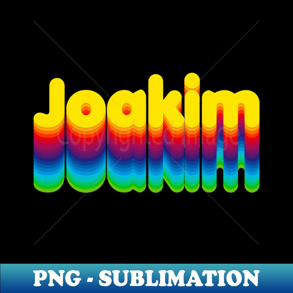 Rainbow Layers Joakim Name Label - Aesthetic Sublimation Dig | Inspire ...