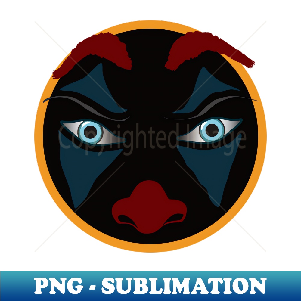 Intense Blue Eyes of the Serious Clown - Signature Sublimati | Inspire ...