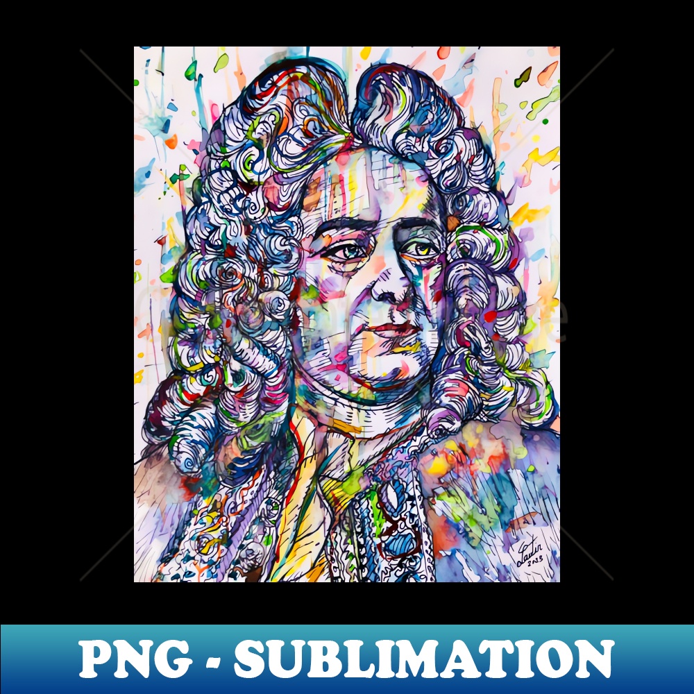 GEORGE FRIDERIC HANDEL watercolor and inks portrait - PNG Tr - Inspire ...