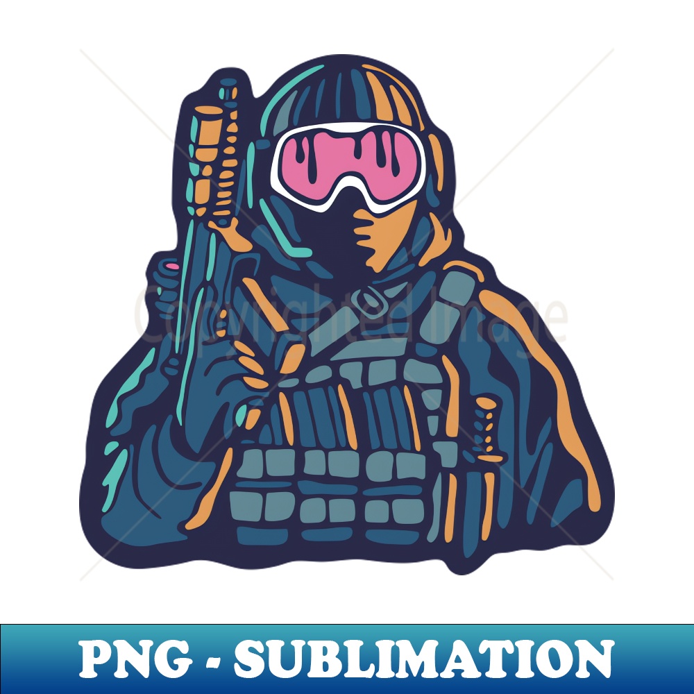 Ski Mask SWAT operator - PNG Transparent Sublimation Design | Inspire ...