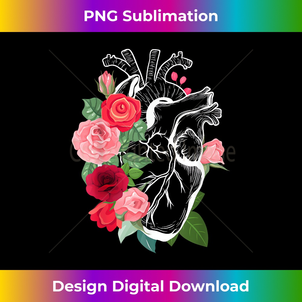 Anatomical Heart And Flowers - Anatomical heart - Luxe Subli | Inspire ...