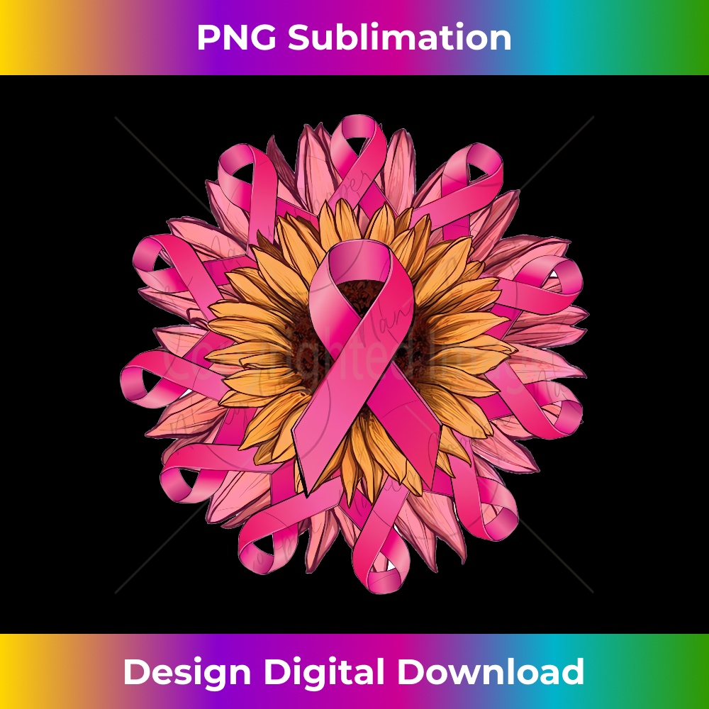 Sunflower Pink Breast Cancer Awareness Women Warrior Fight L | Inspire ...