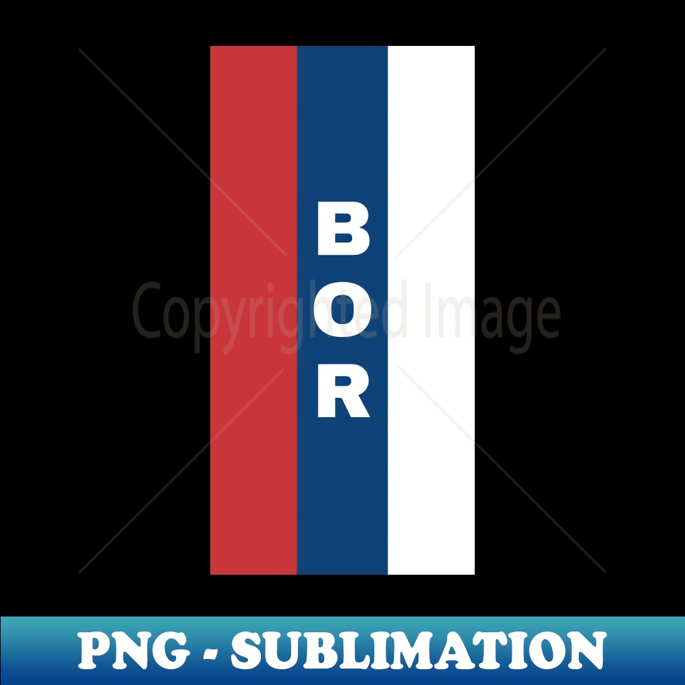 Bor City in Serbian Flag Colors Vertical - Exclusive PNG Sub | Inspire ...