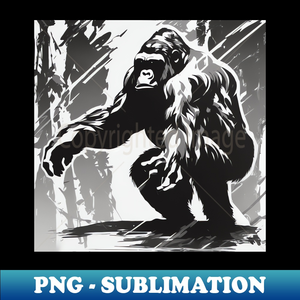 Gorilla Shadow Silhouette Anime Style Collection No 169 - Mo | Inspire ...