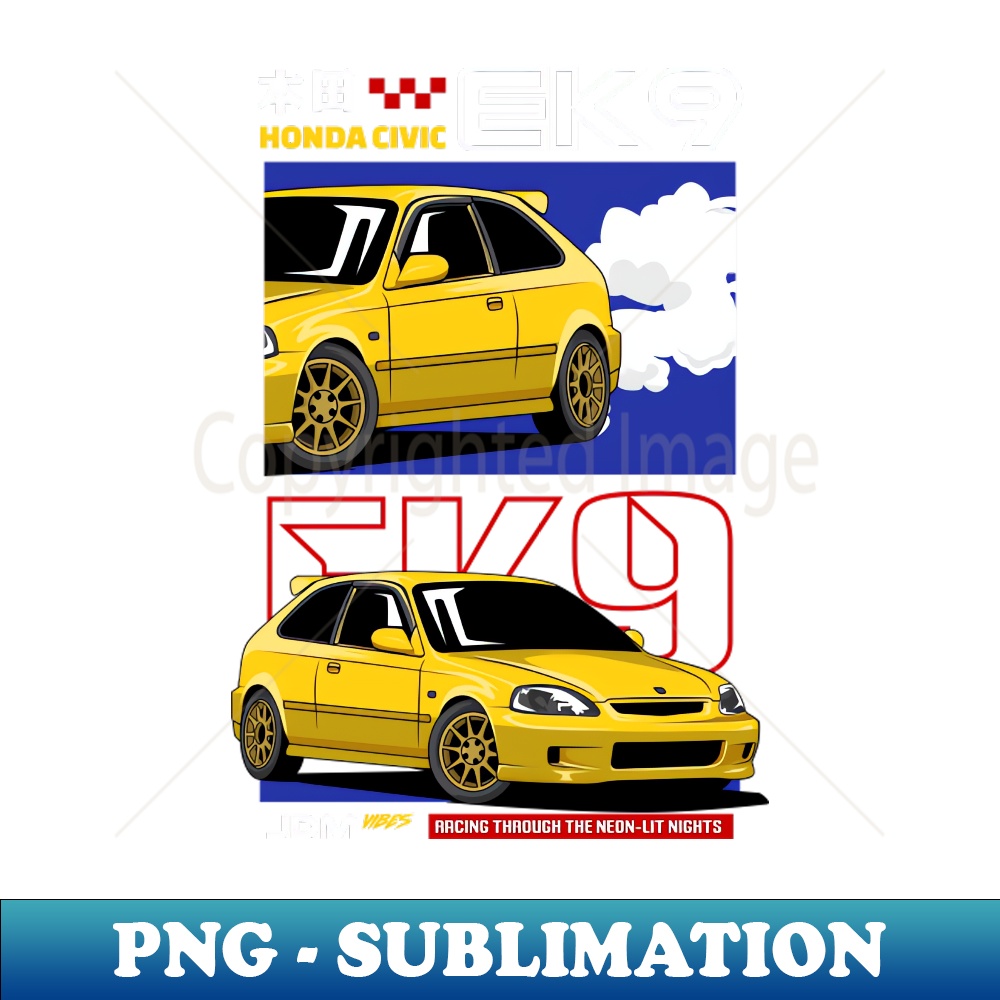 Iconic Civic Type R EK9 - Aesthetic Sublimation Digital File - Inspire ...