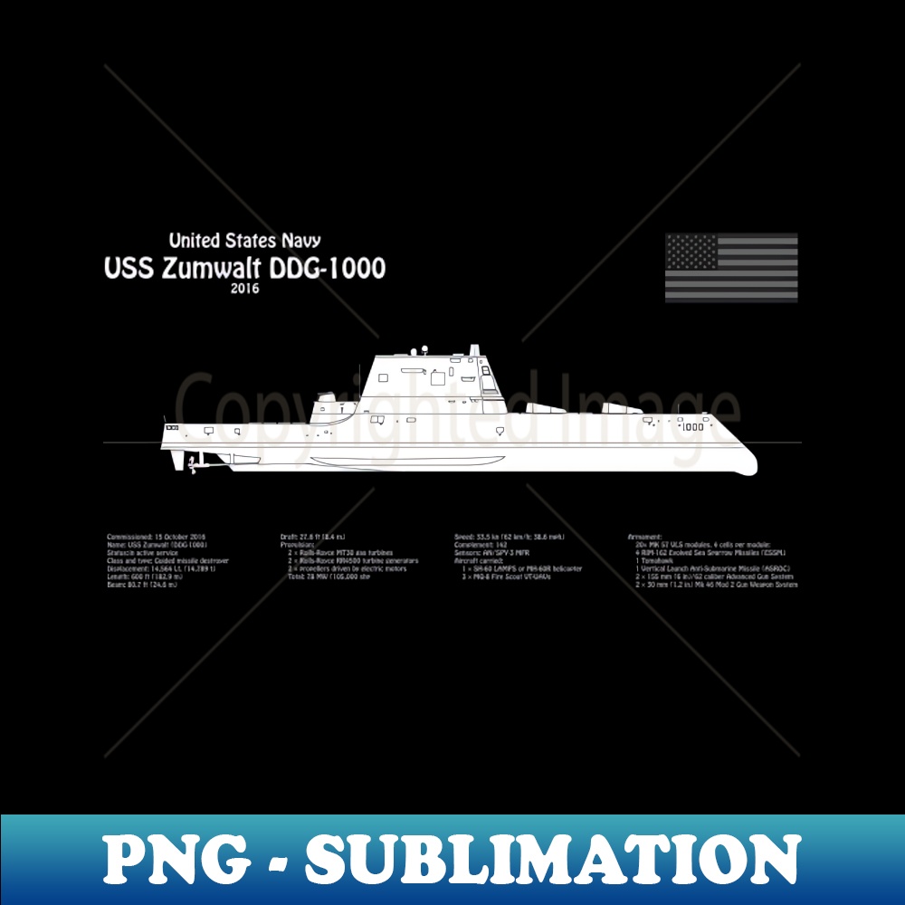 USS Zumwalt DDG-1000 Destroyer ship plans - PBDpng - Instant | Inspire ...