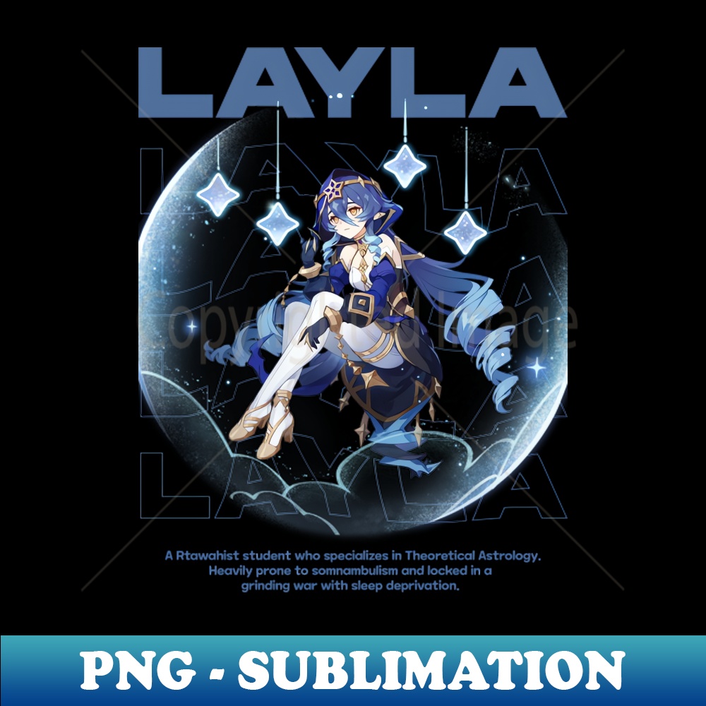 Layla Genshin Impact T-Shirt - PNG Transparent Sublimation F | Inspire ...