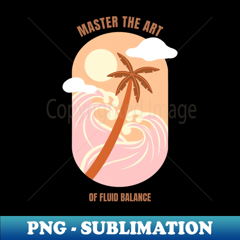 Master the art of fluid balance - Retro PNG Sublimation Digi - Inspire ...