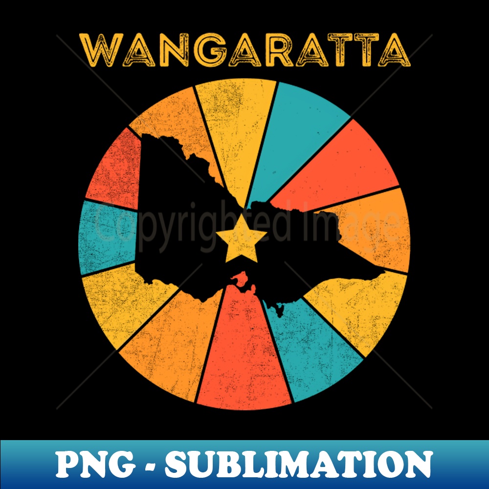Wangaratta Victoria Vintage Distressed Souvenir - PNG Transp - Inspire ...