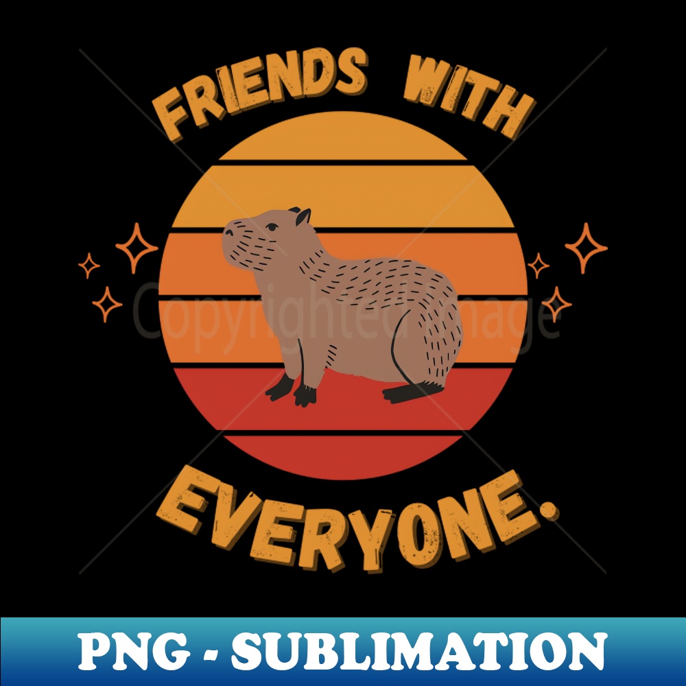 Funny capybara - Elegant Sublimation PNG Download - Enhance - Inspire ...