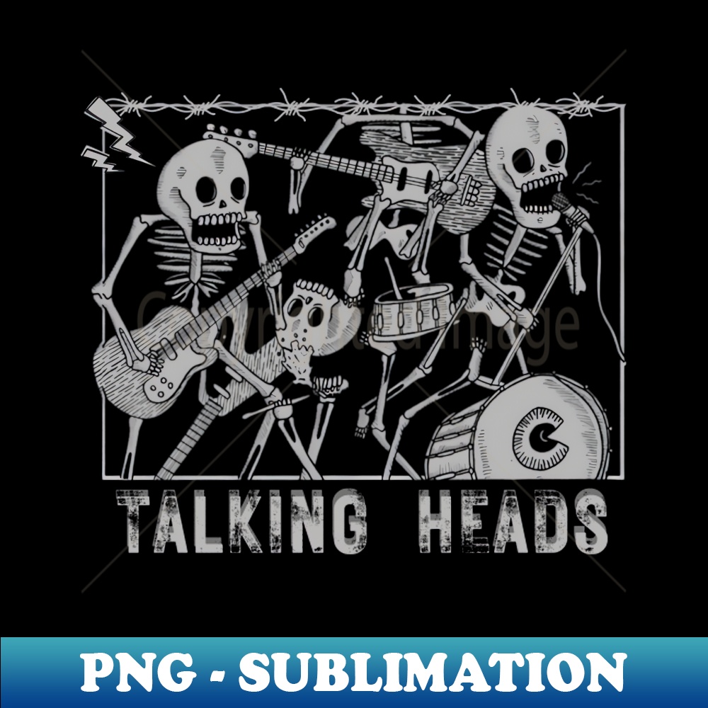 talking heads skull - Instant Sublimation Digital Download - | Inspire ...