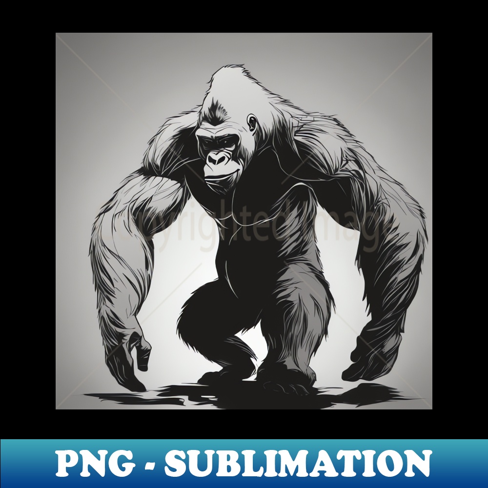 Gorilla Shadow Silhouette Anime Style Collection No 165 - Ar - Inspire ...