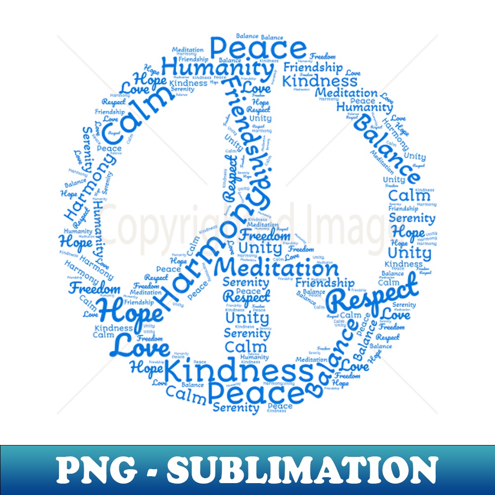 Peace symbol word cloud - Premium PNG Sublimation File - Bol | Inspire ...