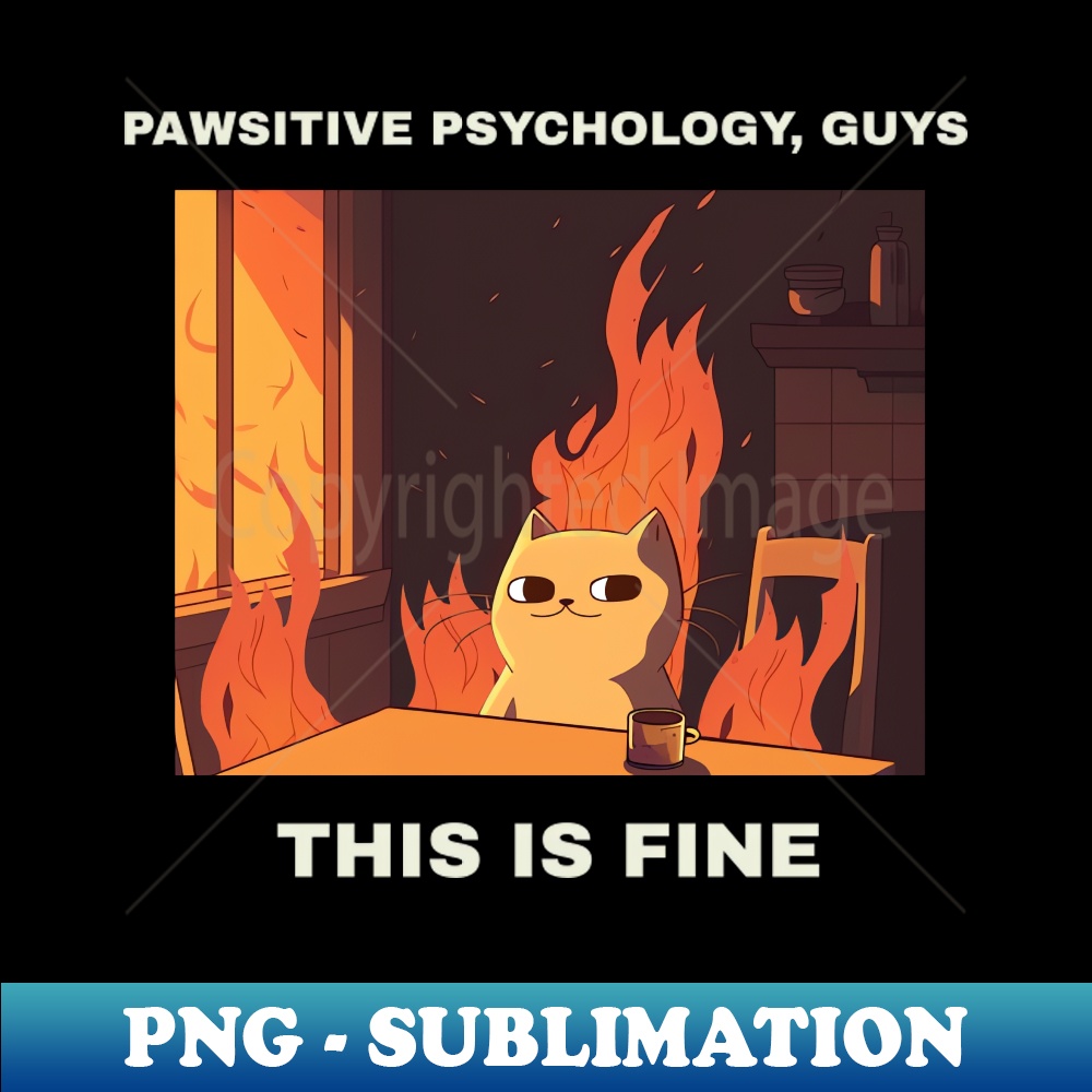 pawsitive psychology guys this is fine cat psychology meme - | Inspire ...